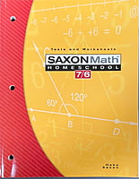 Saxon Math Homeschool 7/6 Tests and Worksheets
